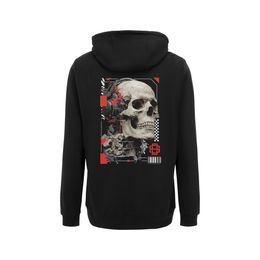 Oldskull Kapuzensweater 'Xtreme futuristic skull headphones graphic' Herren Gr&ouml;&szlig;e M schwarz