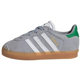 adidas originals Sneaker 'Gazelle' Jungen Gr&ouml;&szlig;e 20 grau / gr&uuml;n / wei&szlig;