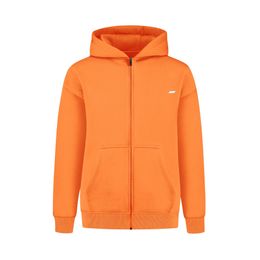 Smilodox Lyanna Basic Zipper Hoodie Damen Gr&ouml;&szlig;e XS orange