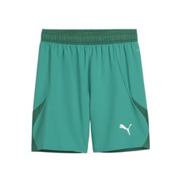 Puma Sportshorts 'TeamFinal' Herren Gr&ouml;&szlig;e L smaragd / tanne / wei&szlig;