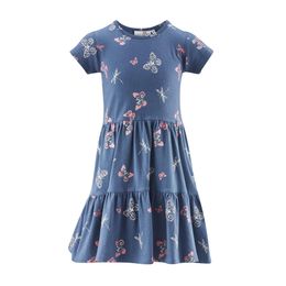 happy girls Kleid M&auml;dchen Gr&ouml;&szlig;e 146 blue denim / mischfarben