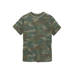 Kidsworld T-Shirt Jungen Gr&ouml;&szlig;e 140/146 braun / gr&uuml;n