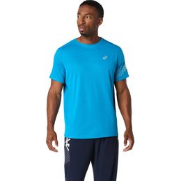 asics T-Shirt Herren Gr&ouml;&szlig;e L himmelblau / wei&szlig;