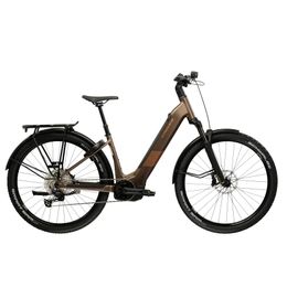 E-Bike KROSS Gr. 38, braun, schwarz, Elektrofahrr&auml;der, 38cm, 27,5+ Zoll (69,85cm)