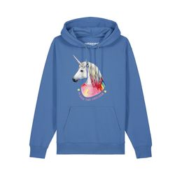 Watapparel Sweatshirt ' Flash, the unicorn ' Herren Gr&ouml;&szlig;e XS blau / mischfarben