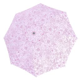 Doppler Regenschirm 'Giardino' Herren Gr&ouml;&szlig;e One Size rosa / wei&szlig;