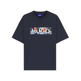 Hugo Shirt 'Nugix' Herren Gr&ouml;&szlig;e S blau / rot / wei&szlig;