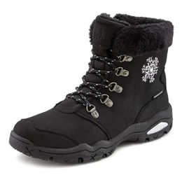 Lascana Snowboots Damen Gr&ouml;&szlig;e 37 schwarz / wei&szlig; Winterschuhe