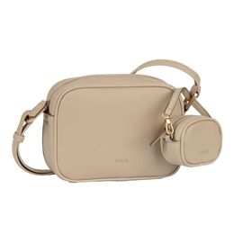 Gabor Damen Handtasche "Devika"beige, Polyurethan, clean, gepflegt, unifarben, Taschen, runde Formen sowie dekorative Seitenakzente mit