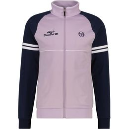 Sergio Tacchini Trainingsjacke 'Orion Davis' Herren Gr&ouml;&szlig;e L flieder / schwarz / wei&szlig;