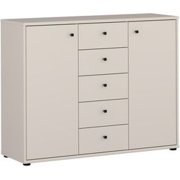 Kommode FORTE "Tempra", sand, B:108,8cm H:85,5cm T:34,8cm, Dekorfolie, FSC-zertifizierter Holzwerkstoff, Sideboards, Kommode, Breite 108,8 cm