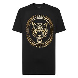 Plein Sport T-Shirt 'Carbon Tiger' Herren Gr&ouml;&szlig;e XXXL gold / schwarz