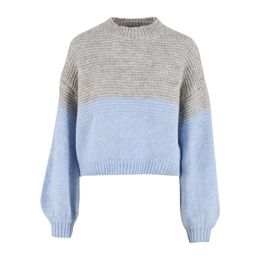Noisy may Pullover 'NMTova' Damen Gr&ouml;&szlig;e L hellblau / grau