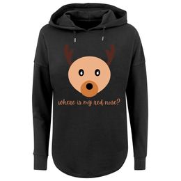 F4NT4STIC Sweatshirt 'Red Nose Weihnachten' Damen Gr&ouml;&szlig;e XS beige / braun / schwarz / wei&szlig;