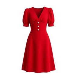 Woman Vision Kleid Damen Gr&ouml;&szlig;e 38 rot Winterkleid