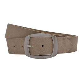 Lederg&uuml;rtel AnnaMatoni "AnnaMatoni Damen Lederg&uuml;rtel in hochwertigem Velour Leder 4cm", Damen, Gr. TW85 - 100cm Gesamtl&auml;nge, beige 120, 100% Leder, G&uuml;rtel Lederg&uuml;rtel