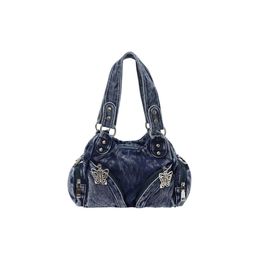 Nelice Handtasche Damen Gr&ouml;&szlig;e One Size blue denim / silber
