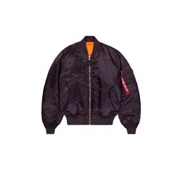 Alpha Industries &Uuml;bergangsjacke 'MA-1 Heritage' Herren Gr&ouml;&szlig;e S dunkellila
