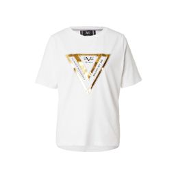 19V69 Italia T-Shirt 'Bellara' Damen Gr&ouml;&szlig;e XS gold / schwarz / wei&szlig;