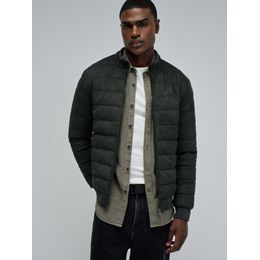 Salsa Jeans Winterjacke 'Suede Puffer Bomber Jacket' Herren Gr&ouml;&szlig;e XL gr&uuml;n