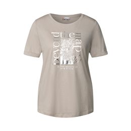 Street One T-Shirt Damen Gr&ouml;&szlig;e M taupe / silber