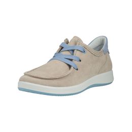 Sneaker Ara "Ara Sneaker Veloursleder", Damen, Gr. 38, beige, blau, Veloursleder, Schuhe Sneaker