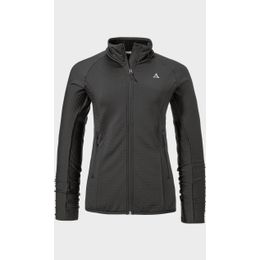 Sch&ouml;ffel Fleecejacke SCH&Ouml;FFEL "Fleece Jk Style Cascata WMS", Damen, Gr. 34, schwarz (9990, schwarz), Oberstoff: 94% Polyester, 6% Elasthan, regular fit, hoch geschlossener Ausschnitt, Jacken Fleecejacke
