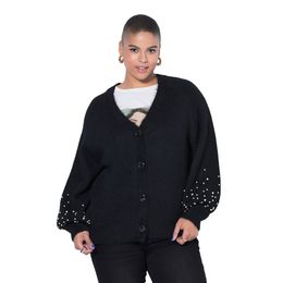 Studio Untold Strickjacke Damen Gr&ouml;&szlig;e 9XL/10XL schwarz