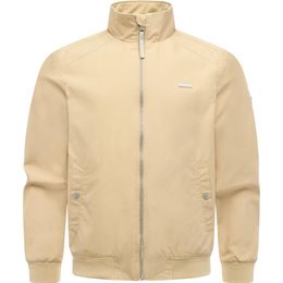 Outdoorjacke Ragwear "Izzyk YOUMODO", Herren, Gr. L (52), sand, Obermaterial: 65% Baumwolle, 35% Polyester; Innenfutter: 65% Polyester, 35% Baumwolle; &Auml;rmelfutter: 100% Polyester, gerade h&uuml;ftbedeckend, hoch geschlossener Ausschnitt, Rippb&uuml;ndchen, Jacken Outdoorjacke, Leichte &Uuml;bergangsjacke mit Stehkragen