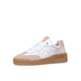 Manfield Sneaker Damen Gr&ouml;&szlig;e 37 beige / hellblau / silber
