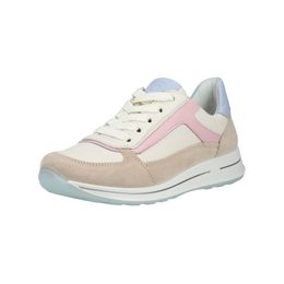 Sneaker Ara "Ara Sneaker Leder", Damen, Gr. 38, beige, pink, Leder, Schuhe Sneaker