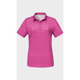 Sch&ouml;ffel Poloshirt SCH&Ouml;FFEL "Polo Shirt Style Fraydo WMN", Damen, Gr. 38, 3305, pink, Oberstoff: 91% Polyester, 9% Elasthan, V-Ausschnitt, Shirts