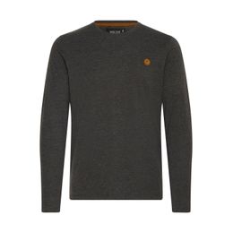 Langarmshirt INDICODE "Langarmshirt IDPhillo", Herren, Gr. L, grau (charcoal mix), Obermaterial: 100% Baumwolle CO., Shirts Langarmshirt