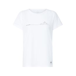 T-Shirt North Bend "T-Shirt NBCarla W", Damen, Gr. 36, wei&szlig;, Obermaterial: 60% Baumwolle CO. 40% Polyester PES., Shirts T-Shirt