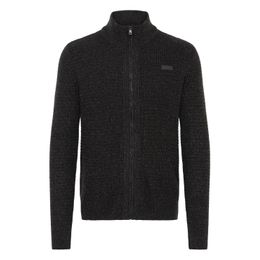 Strickjacke Blend "Strickjacke BHMPattix", Herren, Gr. L, grau (charcoal mix), Obermaterial: 100% Polyacryl PAN., Strickjacken Strickjacke