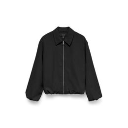 V&eacute;ro Moda Blouson VERO MODA "VMNOVA SHORT JACKET", Damen, Gr. S, schwarz, Web, Obermaterial: 96% Polyester, 4% Elasthan, unifarben, normal normal, Jacken Blouson, mit Rei&szlig;verschluss