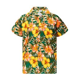 King Kameha Shirt 'Tropical Hibiscus' Herren Gr&ouml;&szlig;e 6XL gr&uuml;n