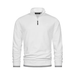 INDICODE Jeans Sweatshirt 'Nate' Herren Gr&ouml;&szlig;e M wei&szlig;