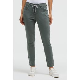Comfort-fit-Jeans SOCCX, Damen, Gr. 26, cool khaki, Denim/Jeans, Material: 92% Baumwolle, 5% Elastomultiester, 3% Elasthan, unifarben, comfort fit, Jeans, mit normaler Leibh&ouml;he