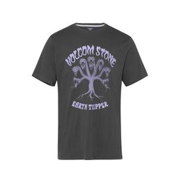 Volcom T-Shirt 'Feeding Tree' Herren Gr&ouml;&szlig;e M helllila / schwarz
