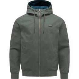 Outdoorjacke Ragwear "Stewie Vintage", Herren, Gr. L (52), olivgr&uuml;n, Obermaterial: 100% Baumwolle, Futter: 100% Polyester, gerade h&uuml;ftbedeckend, hoch geschlossener Ausschnitt, &Auml;rmel ohne &Auml;rmelschlitz Rippstrickb&uuml;ndchen, Jacken Outdoorjacke, stylische Herren &Uuml;bergangsjacke mit gro&szlig;er Kapuze