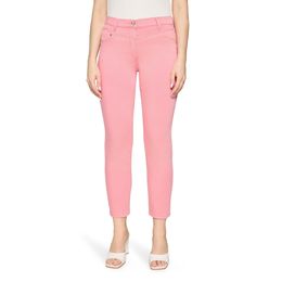 Stoffhose Betty Barclay "Damen Slim Fit", Damen, Gr. 42, Normalgr&ouml;&szlig;en, ros&eacute;, Obermaterial: 64% Baumwolle, 33% Polyester, 3% Elasthan, slim fit 7/8-L&auml;nge, Hosen Stoffhose, Passenabtrennung