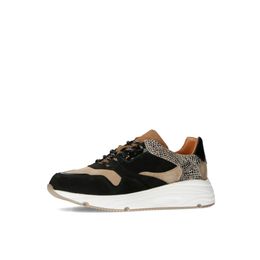 Manfield Sneaker Damen Gr&ouml;&szlig;e 36 beige / karamell / schwarz