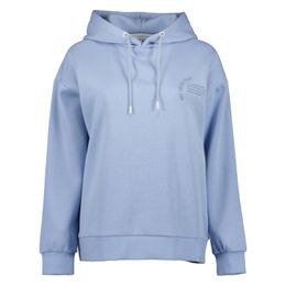 Hoodie Blue Seven "Blue Seven Hoodie", Damen, Gr. 40, 5271, blau, 65% Baumwolle, 35% Polyester, normal, Rundhals, gerader Abschluss, Sweatshirts Hoodie