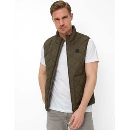 Steppweste Brax "Style BOB", Herren, Gr. 3XL, olivgr&uuml;n, Web, 100% Polyester, Westen Steppweste