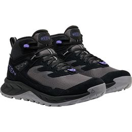 Outdoorschuh Keen "HIGHTRAIL MID POLAR", Damen, Gr. 40, lila (schwarz, aster lila), Leder, Synthetik, Schuhe Outdoorschuh, gef&uuml;ttert, wasserdicht