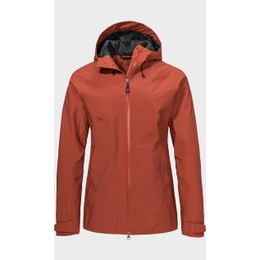 Sch&ouml;ffel Outdoorjacke SCH&Ouml;FFEL "Jacket Style Mauku WMS", Damen, Gr. 38, 5590, rot, Oberstoff: 100% Polyester; (Membran: Polyester); Futter: 100% Polyester, regular fit, hoch geschlossener Ausschnitt, Jacken Outdoorjacke