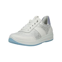 Sneaker Ara "Ara Sneaker Leder/Textil", Herren, Gr. 38, wei&szlig;, blau, Leder, Textil, Schuhe Sneaker