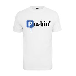 MT Men T-Shirt 'Pushin' Herren Gr&ouml;&szlig;e S blau / schwarz / wei&szlig;