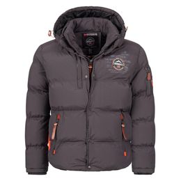 Geographical Norway Jacke Herren Gr&ouml;&szlig;e M grau / dunkelgrau / orange / wei&szlig;